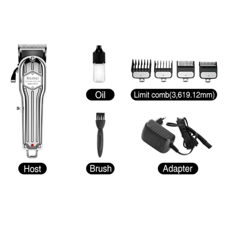 Kemei 1977 (Free Labaha) Professional Hair Clipper for salon and ...