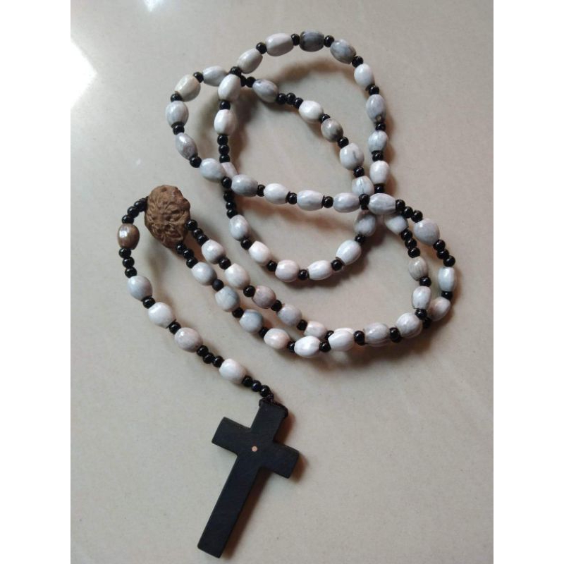 rosaryo made of katigbi with gumamela celis | Shopee Philippines