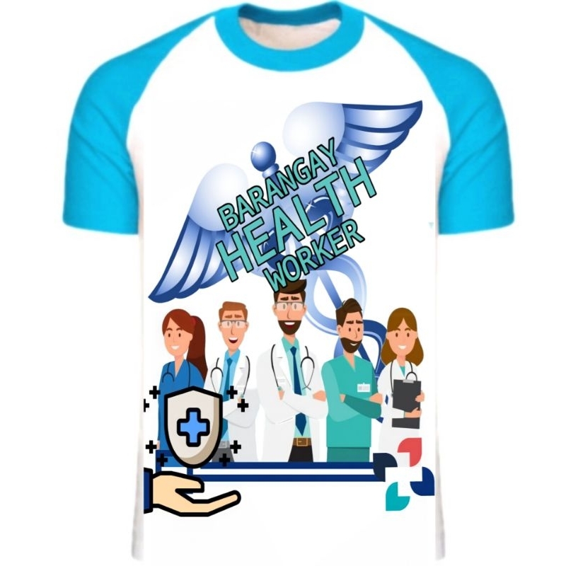 (BHW) BARANGAY HEALTH WORKER Raglan Shirts Sublimation Print | Shopee ...