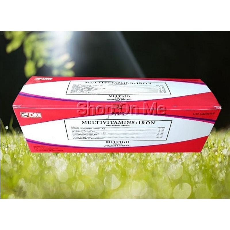 Multivitamins + Iron ENERFLOW 100capsules (New Packaging) | Shopee Philippines