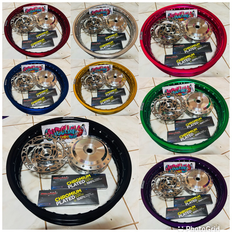 VANZBOY RIMSET HONDA CLICK 125/150 SIZE 17s 1.2 1.4 BROKEN SIZE ...