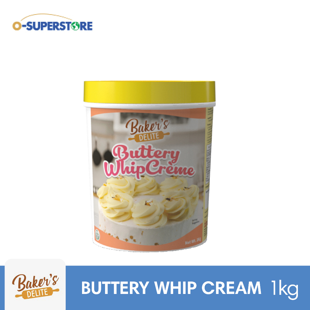Baker's Delite Buttery Whip Creme/Cream Paste 1Kg | Shopee Philippines