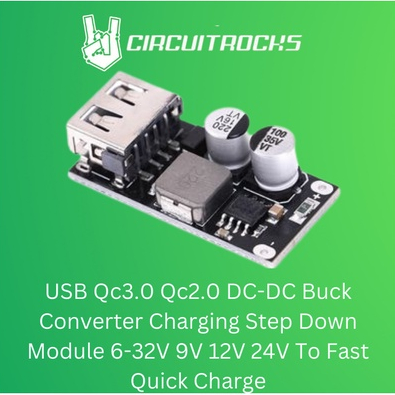 USB Qc3.0 Qc2.0 DC-DC Buck Converter Charging Step Down Module 6-32V 9V 12V 24V To Fast Quick ...