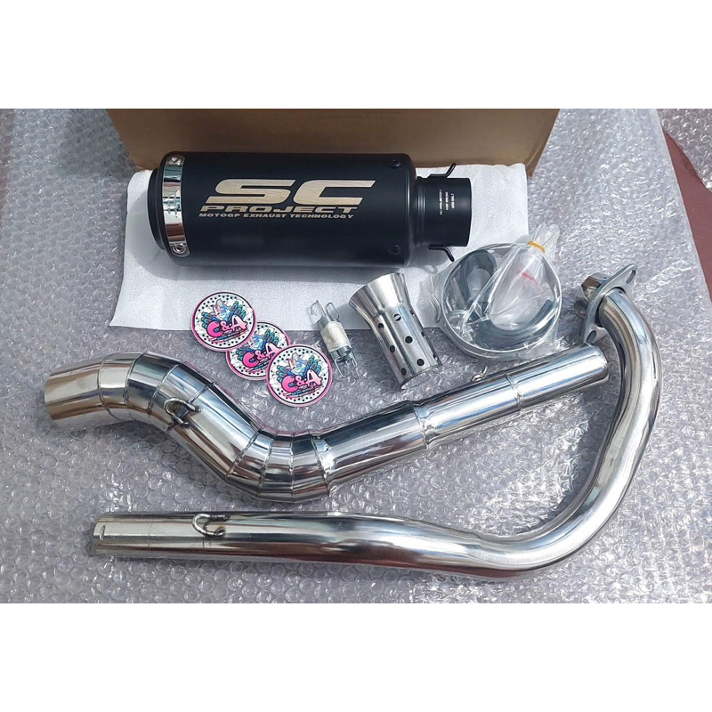 [SNIPER 150/155/155R] ORIGINAL SC PROJECT PIPE + Elbow + Silencer ...