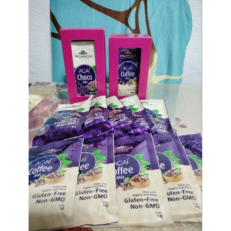 Organique Acai Coffee and Choco mix (10sachet) | Shopee Philippines