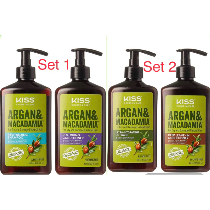 KISS Color & Care Argan & Macadamia For Dry and Damaged Natural Hair ...