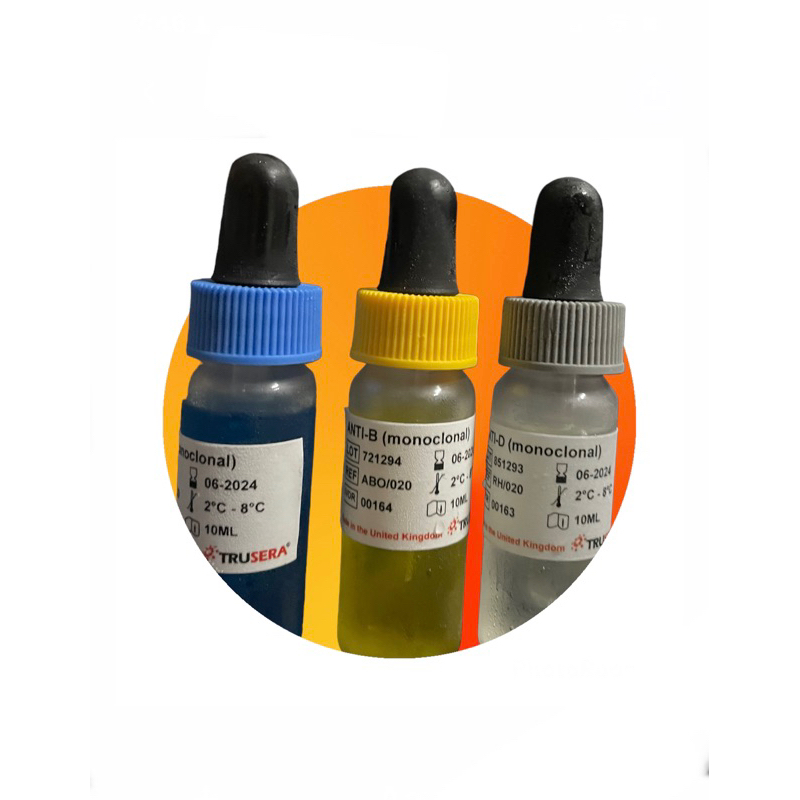 trusera blood typing sera anti A and B & Anti D | Shopee Philippines