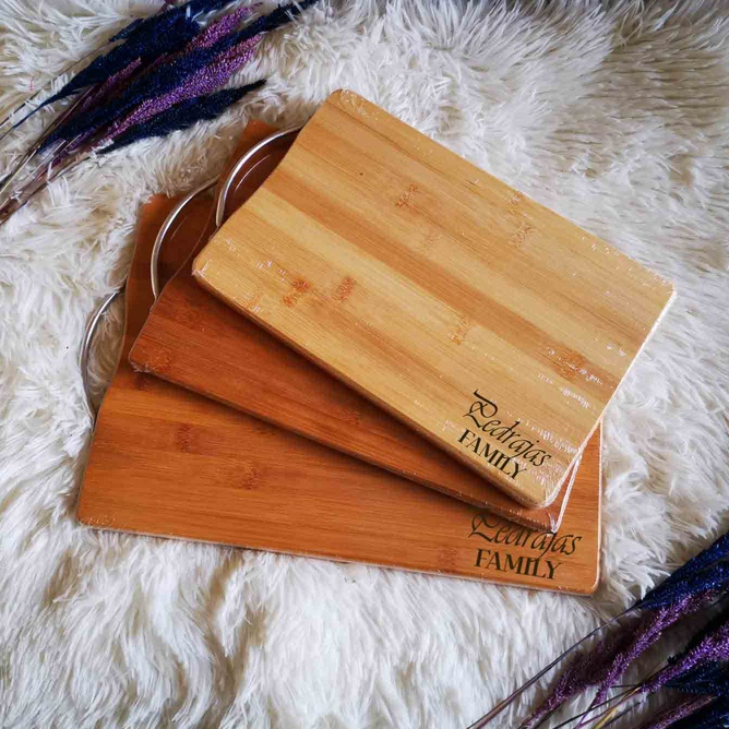 Personalized/ Customized Chopping Board for Tokens, Souvenirs, Gift Set ...