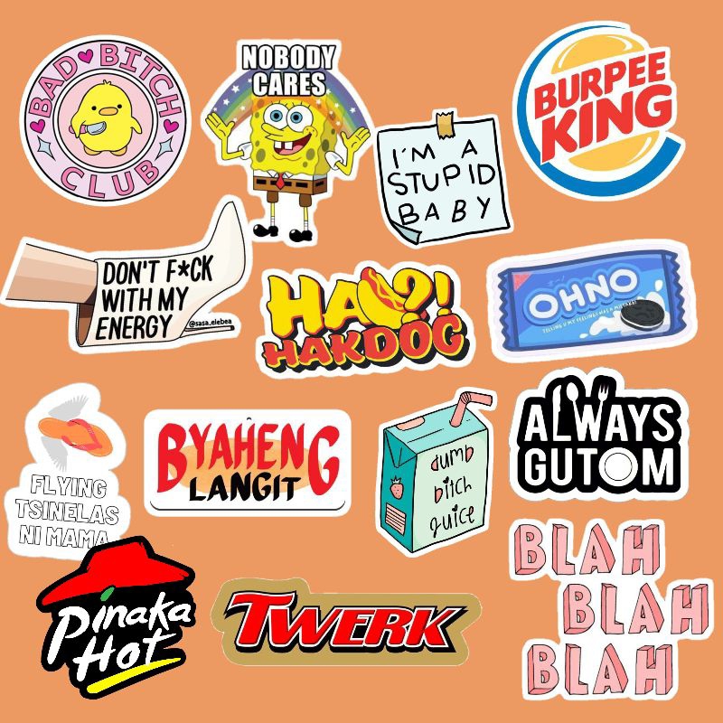 Funny Filipino Stickers | Vinyl Matte Laminated Waterproof and ...