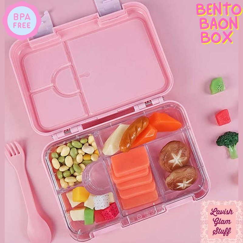 Bento Baon Box 4-6 Compartments Spillproof | Shopee Philippines