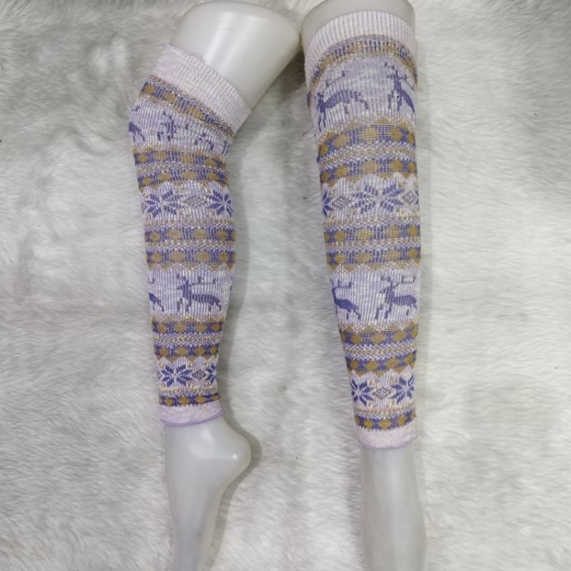 2021 New Winter Over Knee Long Knit Cover Crochet Women Leg Warmers