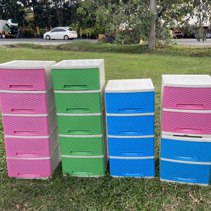 LHK 2-layer (17.7"x15.7"x14") Plastic Rattan Durabox Drawer/Clothes ...