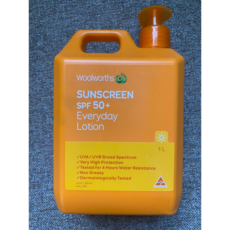 Woolworth sunscreen SPF 50 1 liter | Shopee Philippines