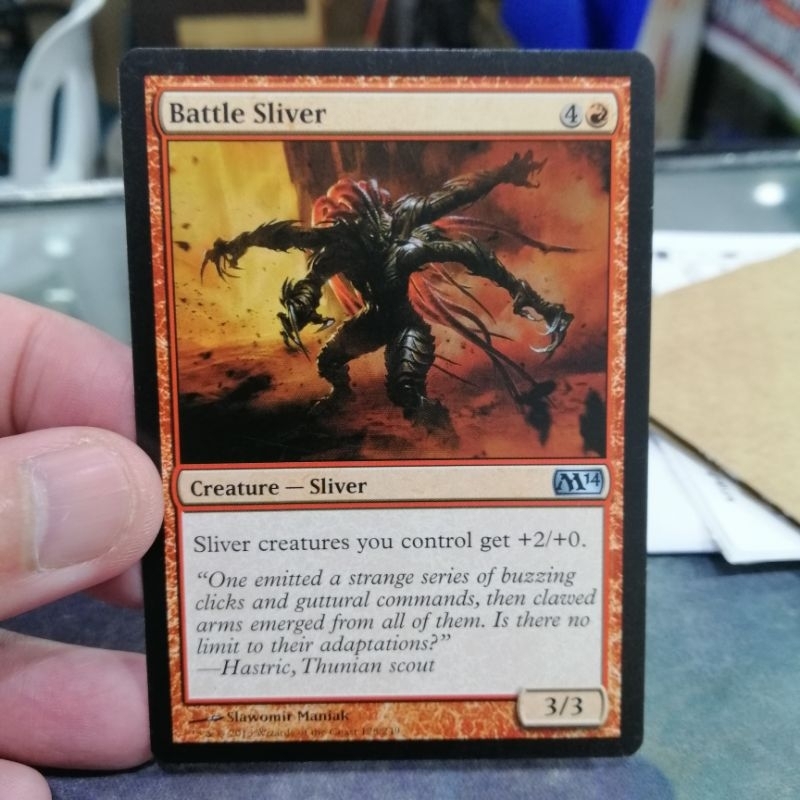 1 light play Battle Sliver M14 MTG card magic commander EDH | Shopee ...
