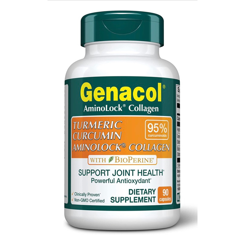 Genacol Turmeric Curcumin with Bioperine & Collagen Peptides for Joint ...