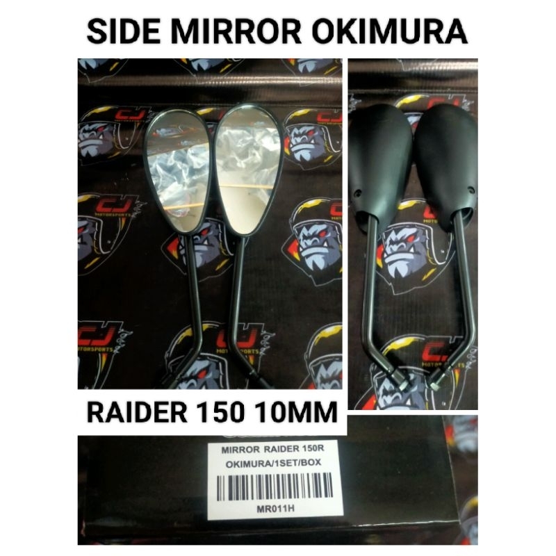 RAIDER 150 SIDE MIRROR OKIMURA (10MM) | Shopee Philippines