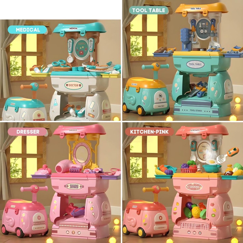 Pulley Storage / Pretend Play Trolley Toys / Cart | Shopee Philippines