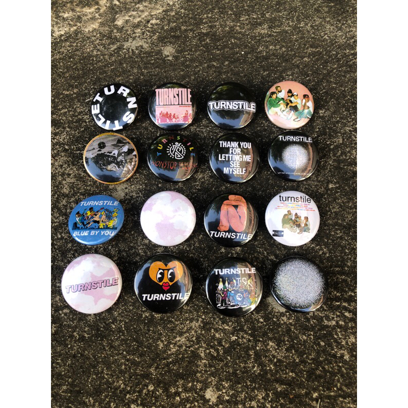 ASSORTED TURNSTILE BUTTON PINS | BADGE | 25mm / 1inch / 5 Peso Coin ...