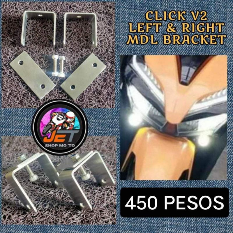 STAINLESS CLICK V2/V3 MDL BRACKET | Shopee Philippines