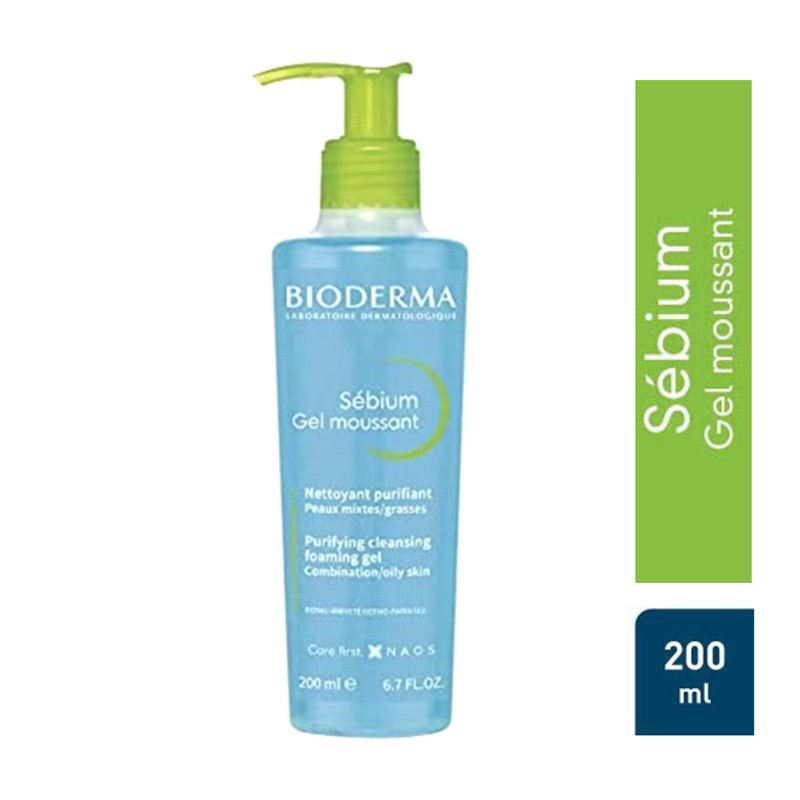 Bioderma Sebium Purifying Foaming Gel 200ml | Shopee Philippines