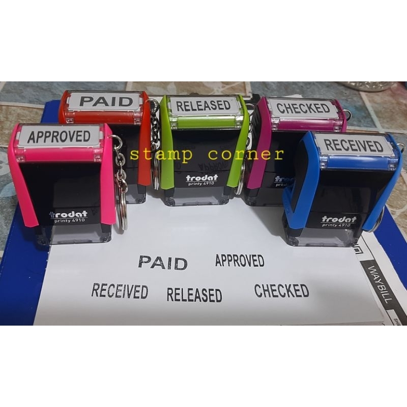 TRODAT 4910 Personalized Self inking Stamp | Shopee Philippines
