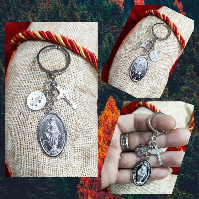 Miraculous Medal And St. Benedict Silver for Protection against Bad ...