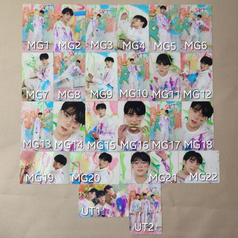 Seventeen Mingyu Official Face The Sun Carat Version Photocards ...