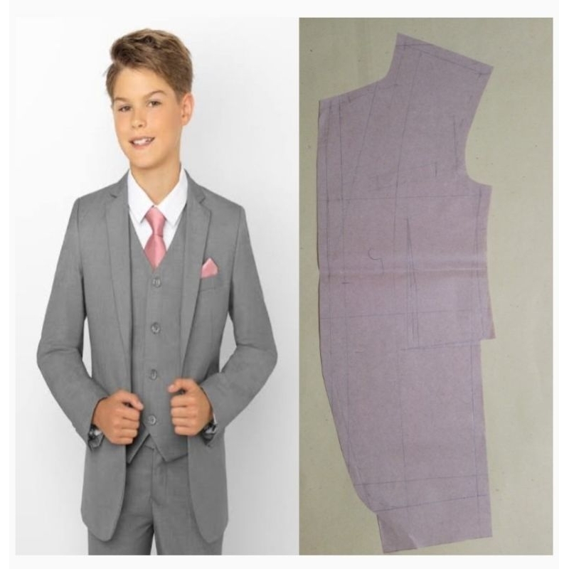 Sewing Pattern for kids coat, suit, tuxedo notch lapel | Shopee Philippines
