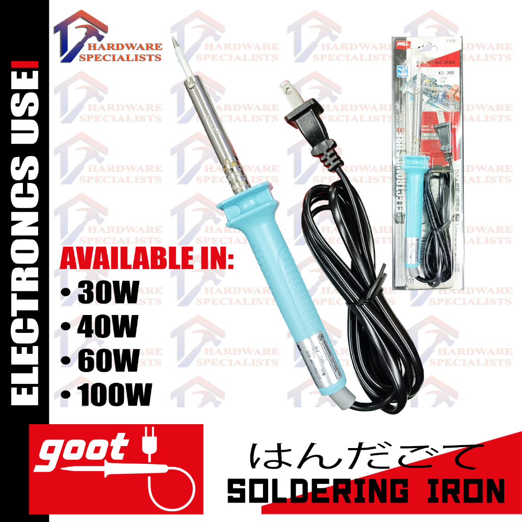 Goot Soldering Iron 30W | 40W | 60W | 100W Made in Japan Original ...