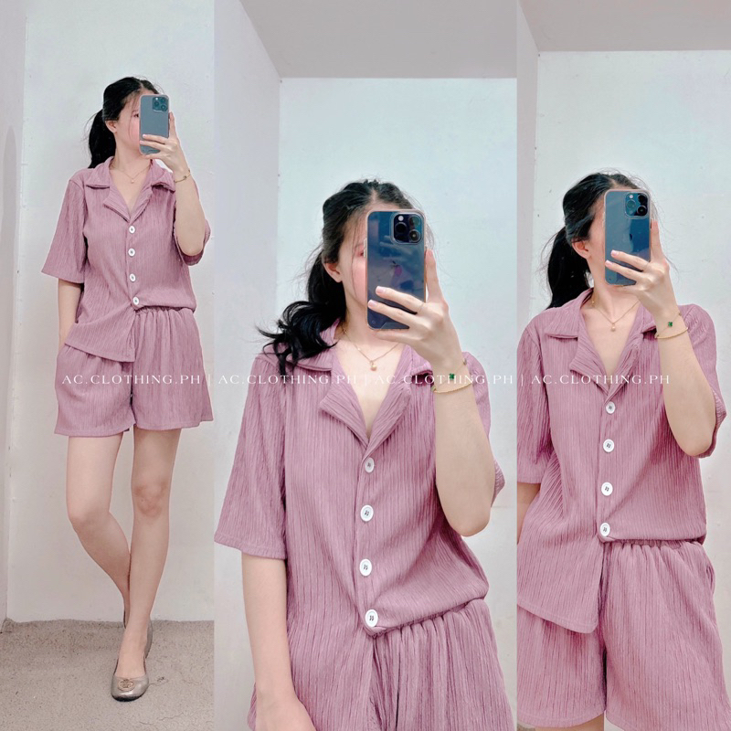 ELISE BANKOK INSPIRED COLLAR POLO TOP TERNO | Shopee Philippines