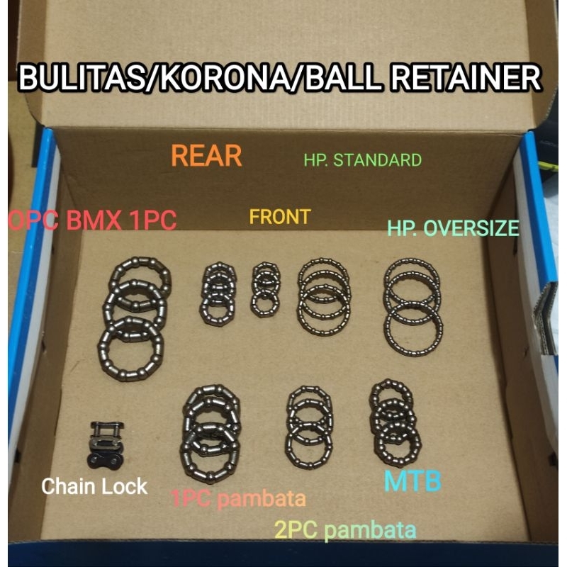BULITAS/ CORONA/ BALL RETAINER PAMBATA BMX MTB per piece || Bike chain ...