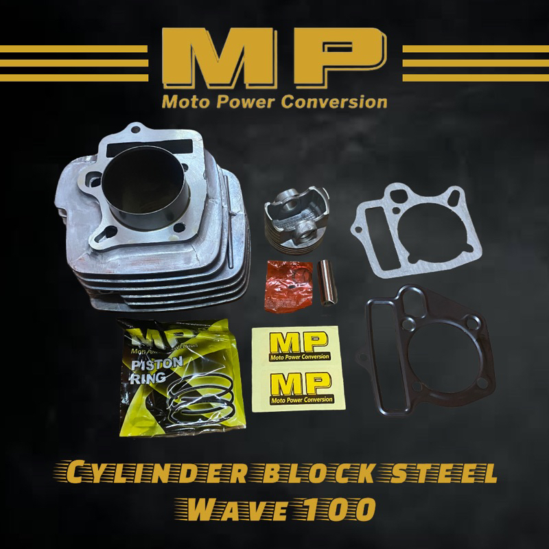 MP Cylinder Block Steel Wave100 53mm (7895) | Shopee Philippines
