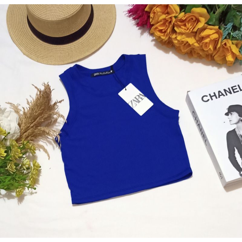 Racer Crop Top with Label | Shopee Philippines