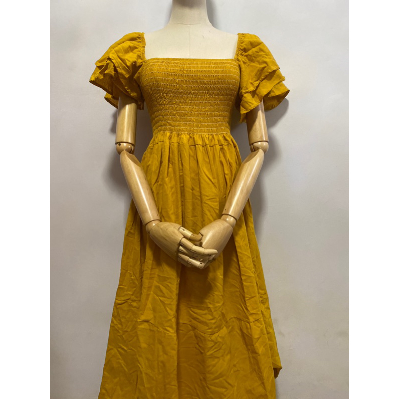 Seniora (L-2XL) Maxi Linen & SENEPA Smocking Dress (PLUS SIZE) | Shopee ...