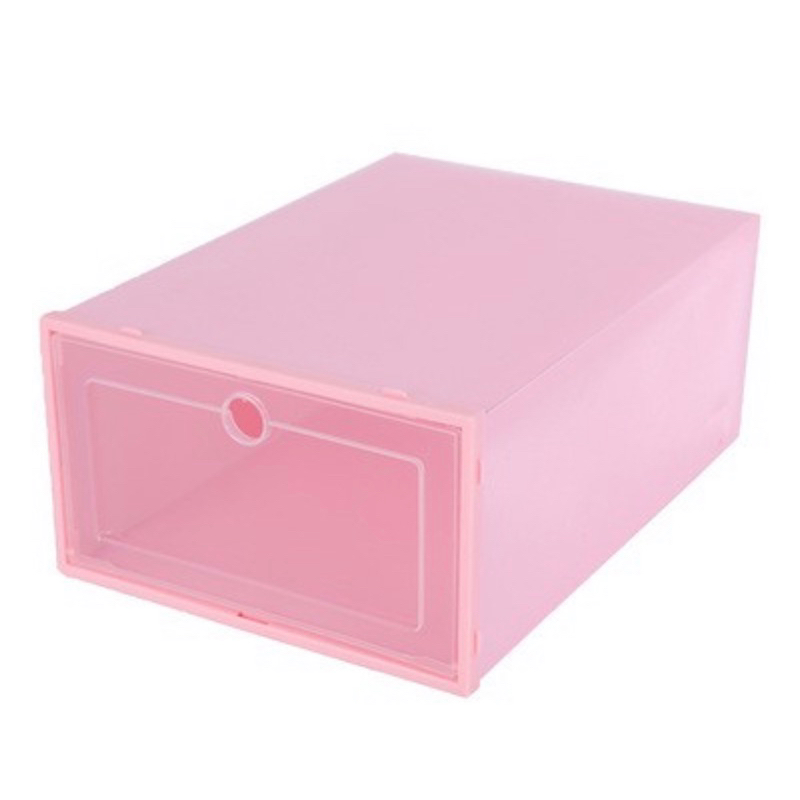 Shoe Box Storage Organizer Stockable Colorful Plastic Shoe Box Drawer ...