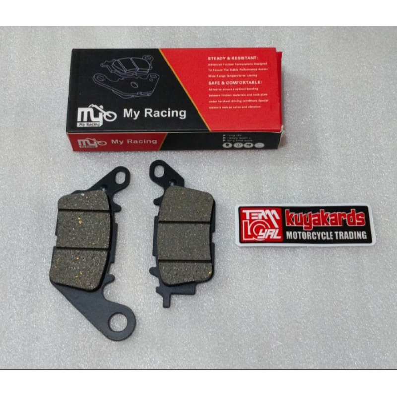 MY RACING FEONT BRAKE PAD AEROX V1 V2/MIO I125 M3/MIO SOUL I 125/SNIPER ...