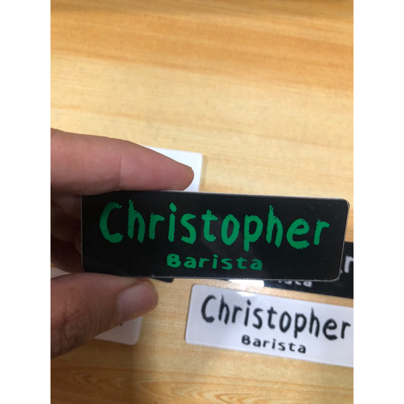 Customized Acrylic Nameplate with pin | Shopee Philippines