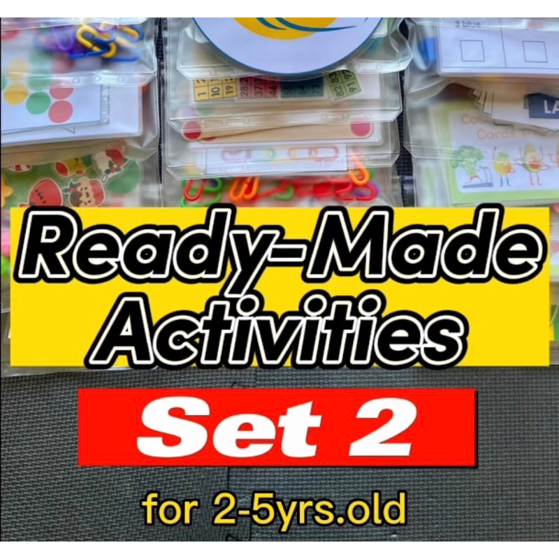 Ready Made Activities Set 2 (for Kids 2-5 years old) by MarcusNMommy ...