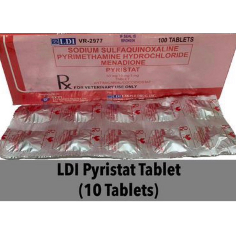LDI Pyristat Tablet for gamefowl (10 Tablets) | Shopee Philippines