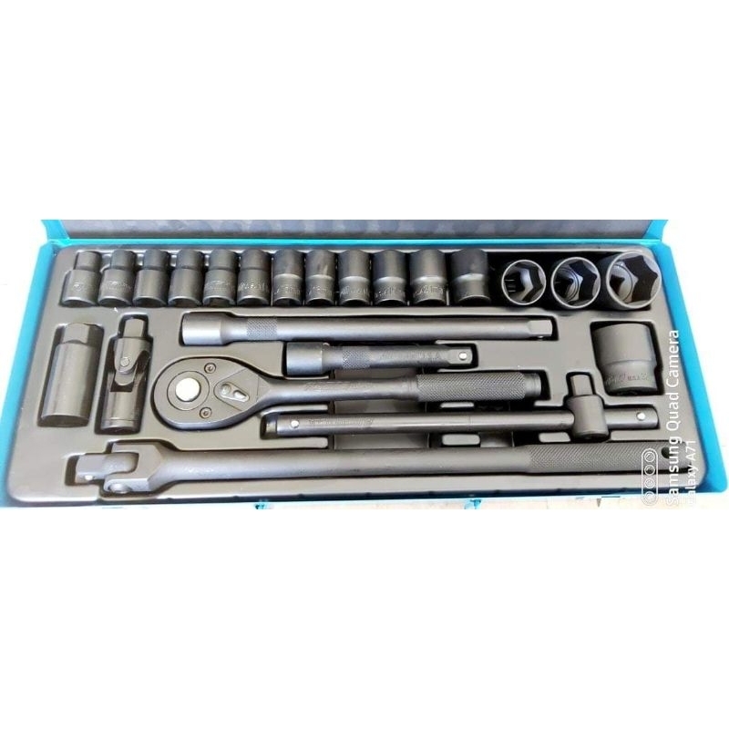 Flyman 24 Pcs. 1/2" Drive Socket Wrench Set (6 Points) | Shopee Philippines