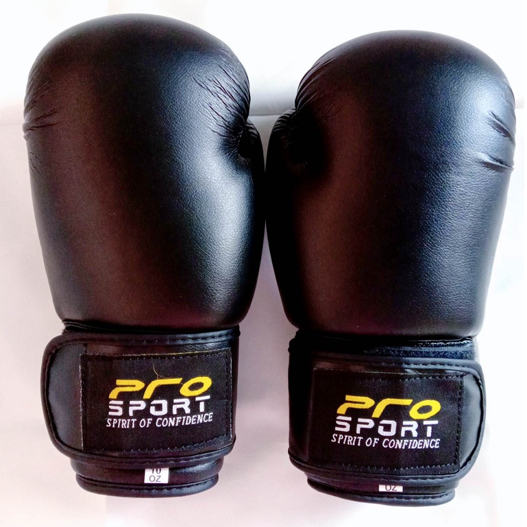 1 Pair. PRO SPORTS BOXING GLOVES BLACK/PARA SA KAMAY (WM REYES BOXING ...