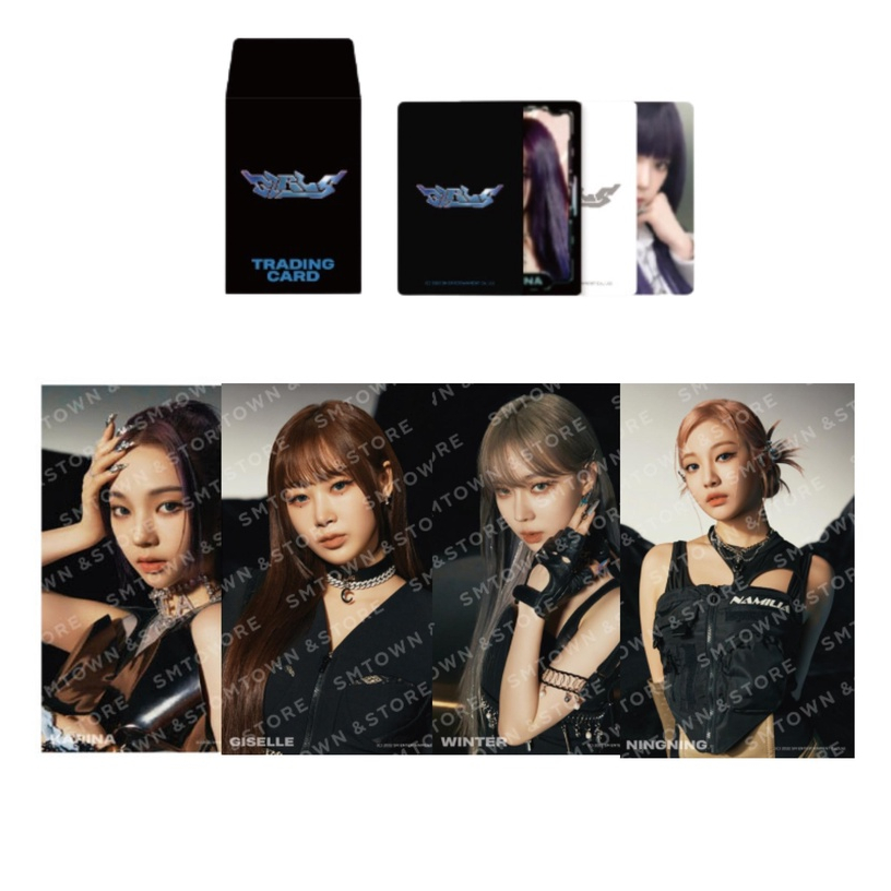 AESPA Mini Album Girls Official MD Collection Photocard Trading Card ...