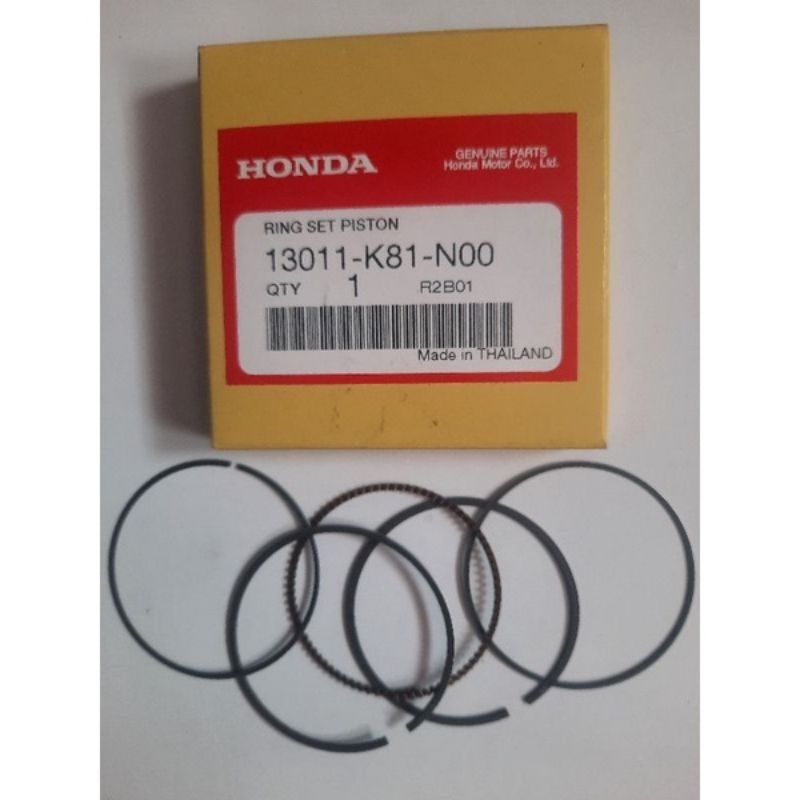 PISTON RING SET HONDA BEAT 110 Fi V1 & V2 GENUINE 13011-K81-N00 ...