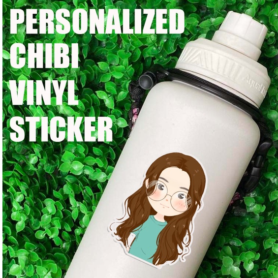 Personalized Avatar Photo Sticker Waterproof for tumbler laptop Picture ...
