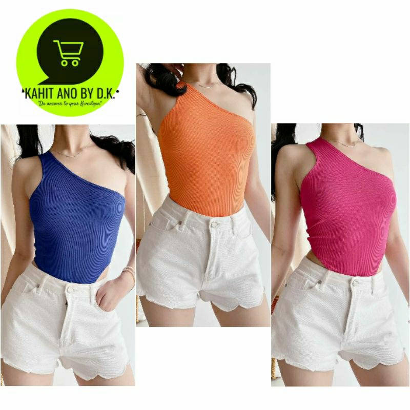 TIFFANY ONE SHOULDER HIGH WAIST BODYSUIT | Shopee Philippines