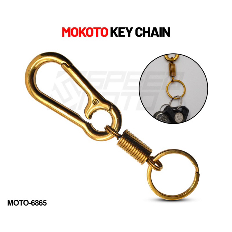 ALLOY KEY CHAIN / KEY HOLDER (TITANIUM / GOLD) | Shopee Philippines