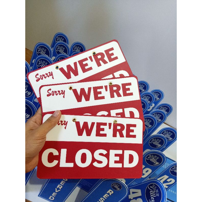 back to back Open Closed Signage | Shopee Philippines