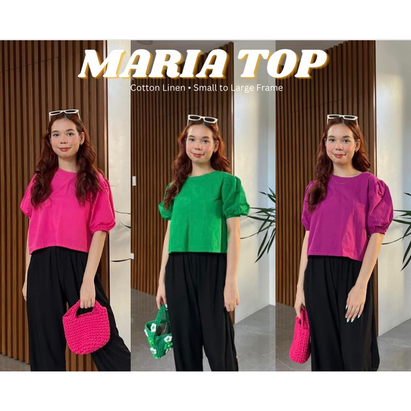 MARIA TOP by Luscious Bella | Shopee Philippines