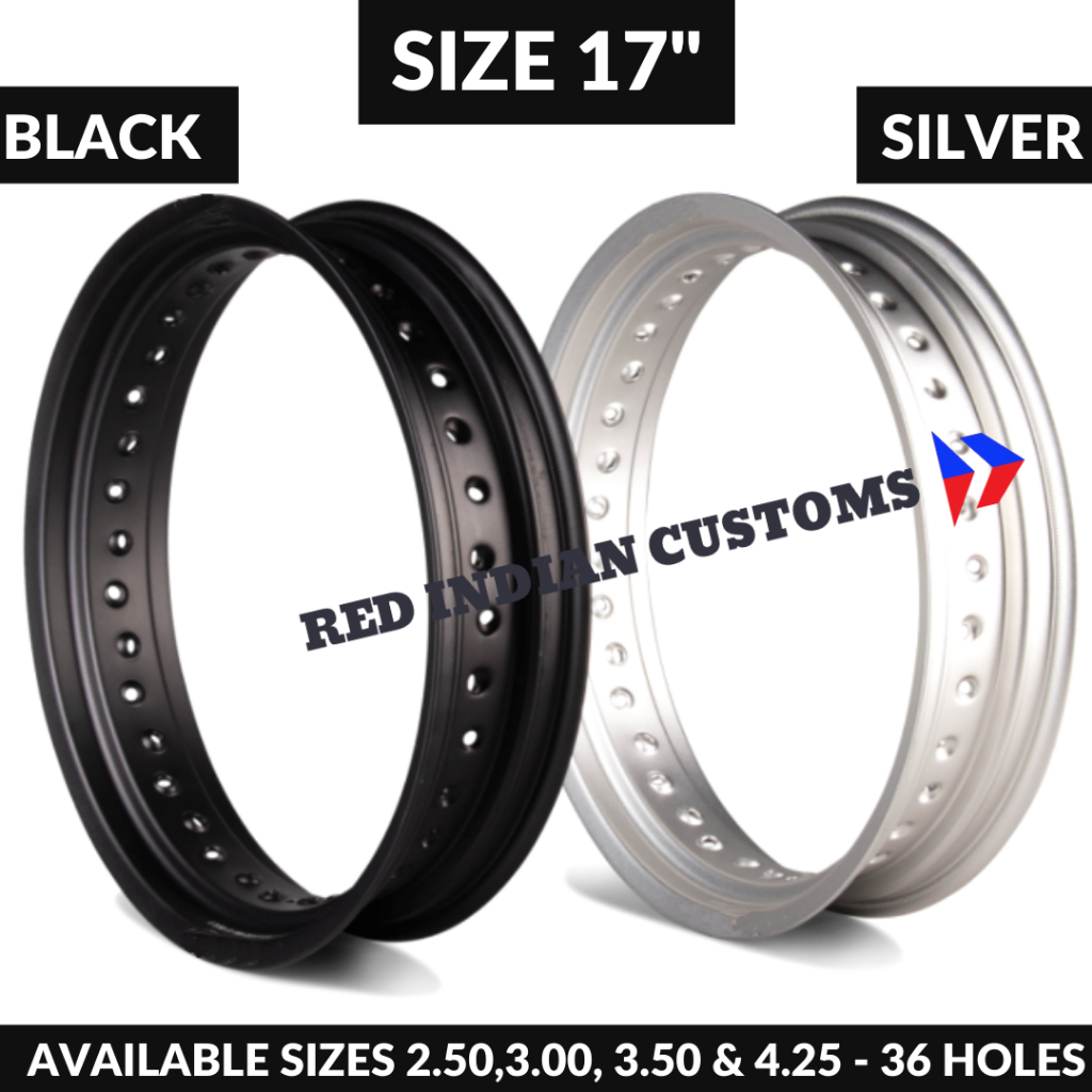 RED INDIAN RIM 17" 36 HOLES 2.50 3.00 3.50 4.25 PREMIUM QUALITY T6 ...