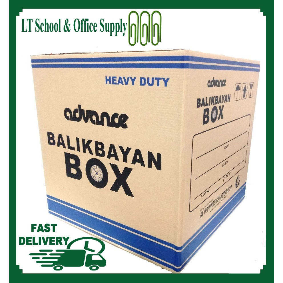 1 Pieces ADVANCE Heavy Duty Brown Balikbayan Box Storage Box | Shopee ...